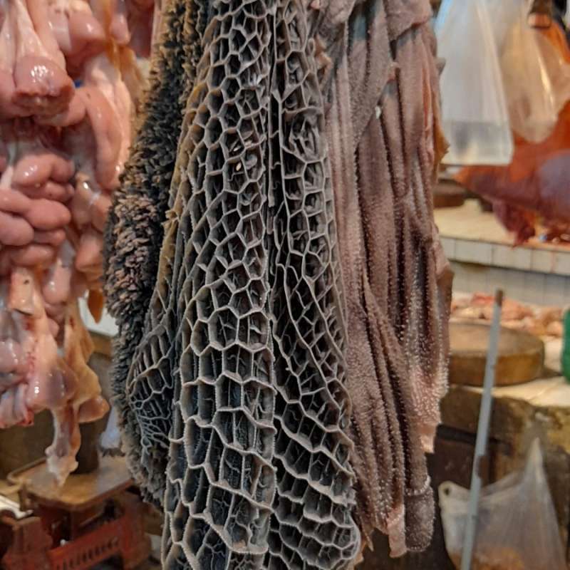 Jual Babat Kantong Sapi Sarang Tawon Hitam / Abu Abu - 500gr Di Seller ...