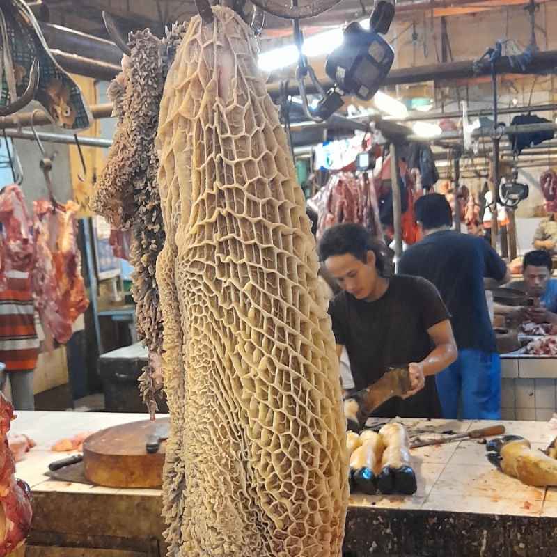 Jual Babat Kantong Sapi Sarang Tawon Hitam / Abu Abu - 500gr Di Seller ...