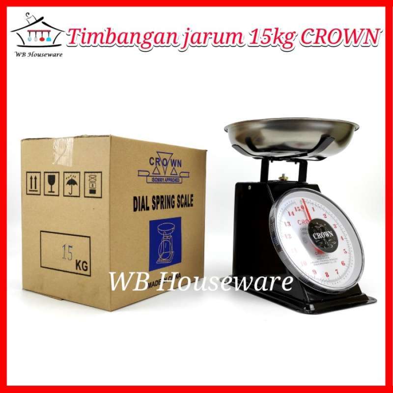 Jual TIMBANGAN JARUM 15KG / TIMBANGAN BUAH/SAYUR CROWN di Seller ...