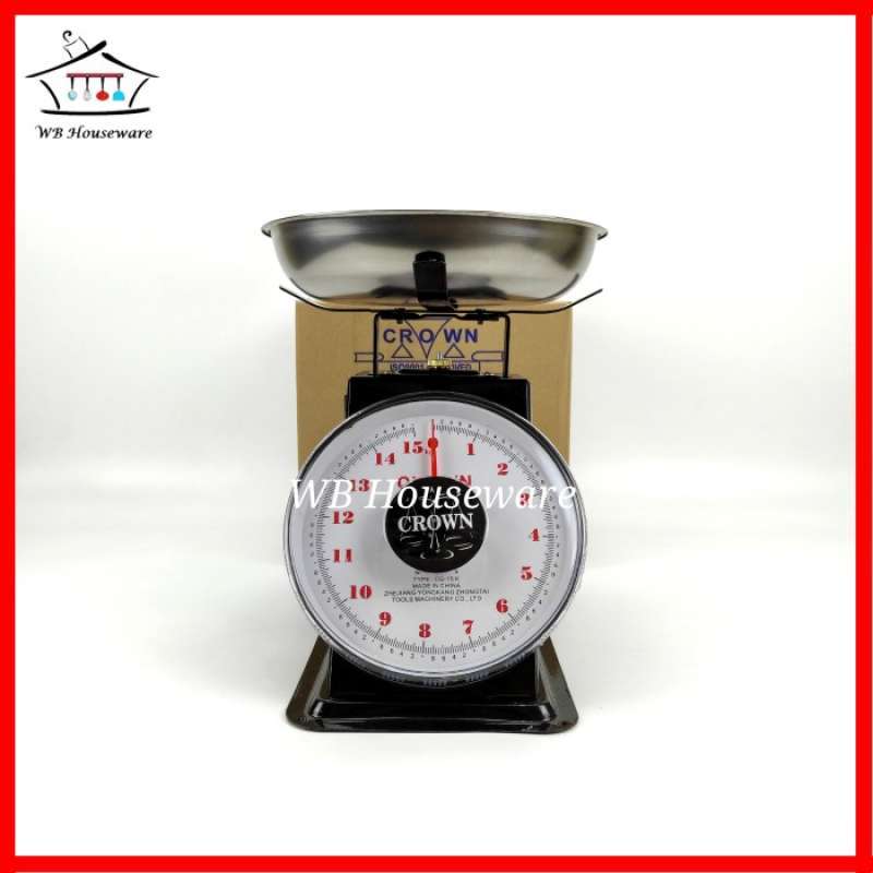 Jual TIMBANGAN JARUM 15KG / TIMBANGAN BUAH/SAYUR CROWN di Seller ...