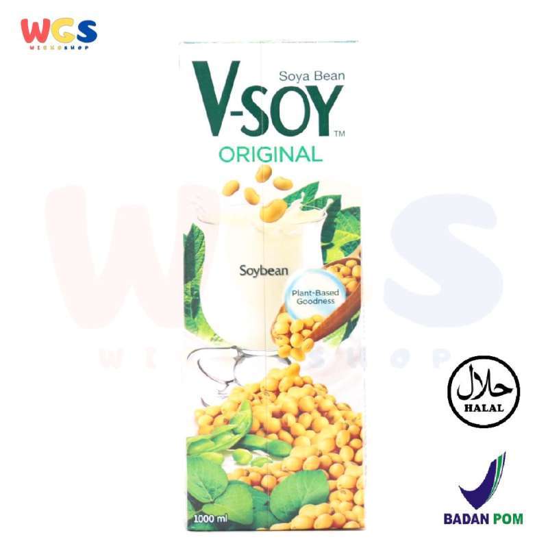 Jual V-SOY Premium Soy Milk with Original Plain Flavor [1000 mL] di ...