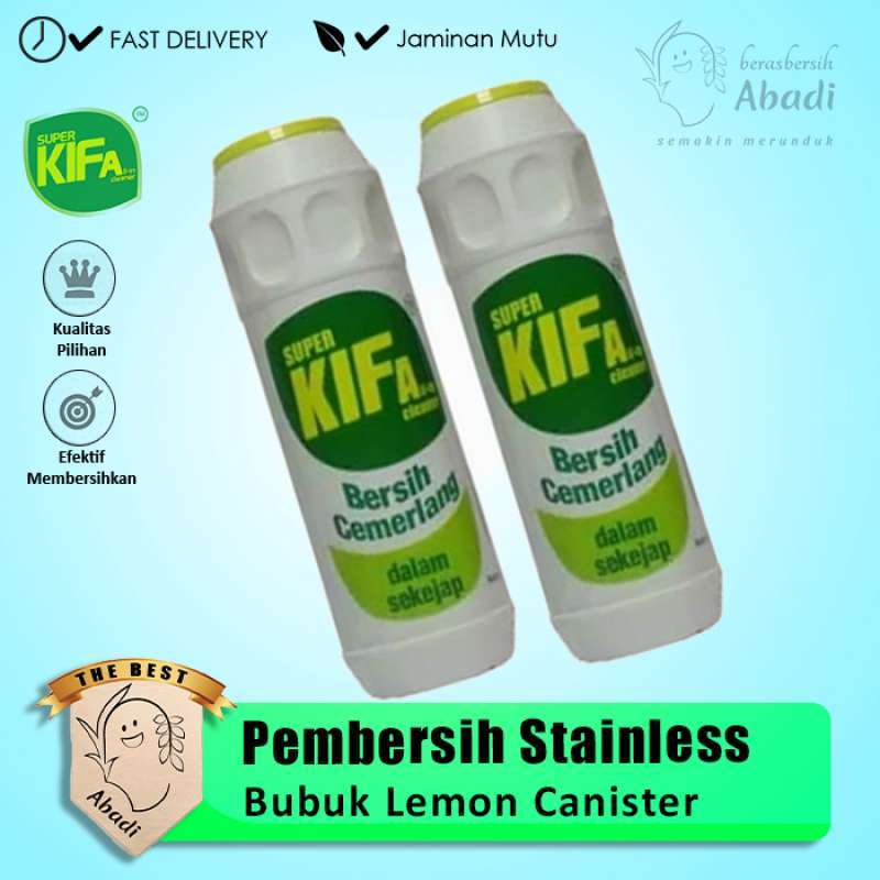 Jual Superkifa Bubuk Lemon Pembersih Piring Kemasan Canister/botol ...
