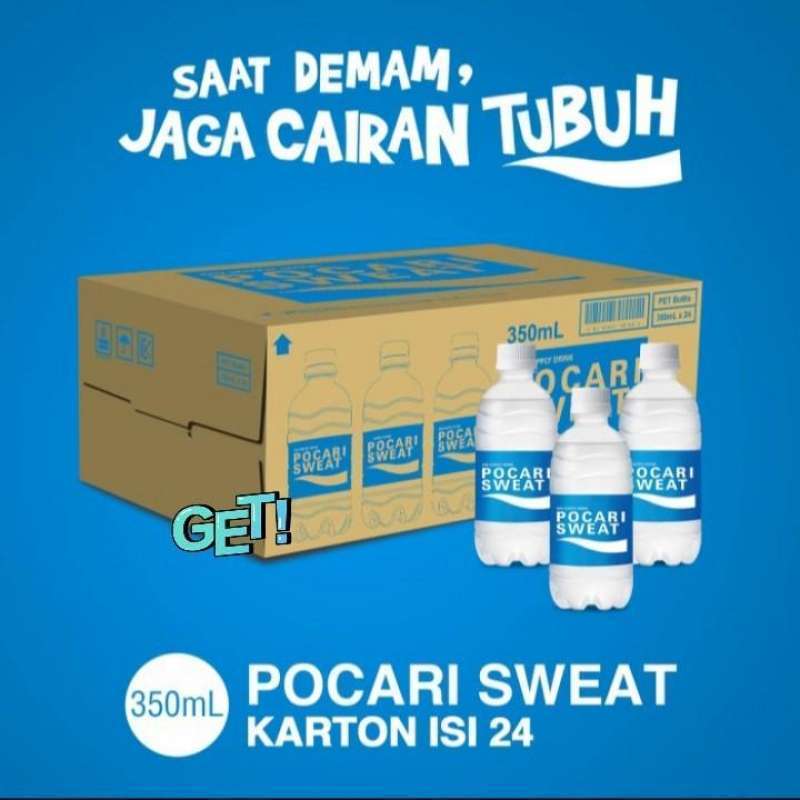 Promo Pocari Sweat 350ml 1 dus isi 24 botol Diskon 2% di Seller Toko Nida - Toko Nida | Blibli