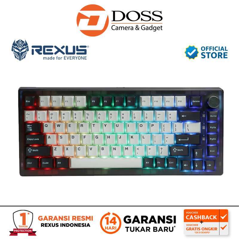 Jual Rexus Keyboard Gaming Mekanikal Daxa M82x Ultimate Black Jwick T1 ...