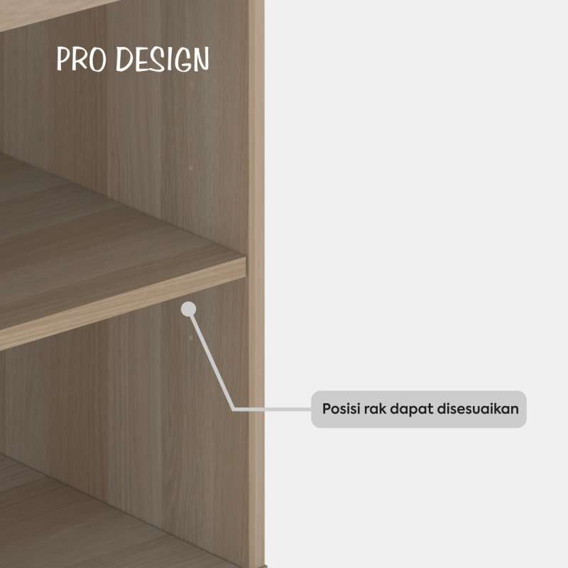 Promo Pro Design Petra Bufet Dengan 4 Pintu 4 Laci - Pro Oak Diskon 29% ...