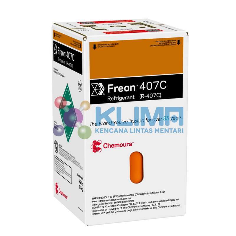 Jual CHEMOURS 407C Freon [China] di Seller Kencana Lintas Mentari Store ...