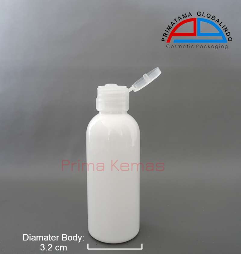 Jual Botol Fliptop 60 Ml Putih - Botol Kosmetik - Botol Skincare Fliptop Natural Di Seller Prima ...