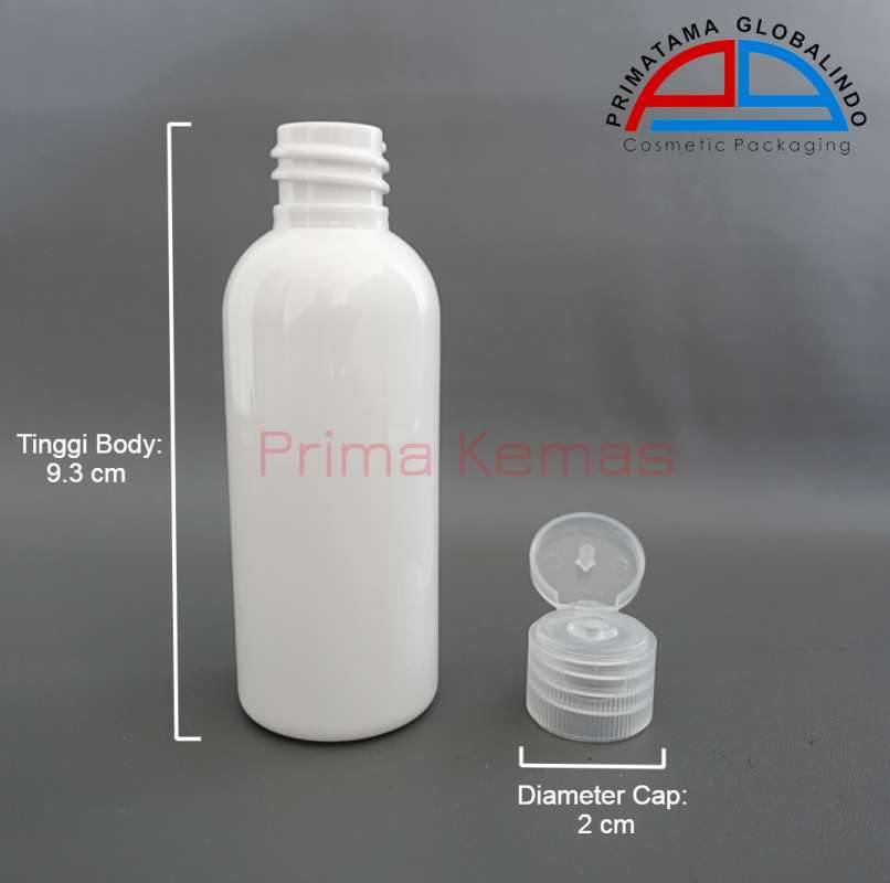 Jual Botol Fliptop 60 Ml Putih - Botol Kosmetik - Botol Skincare Fliptop Natural Di Seller Prima ...