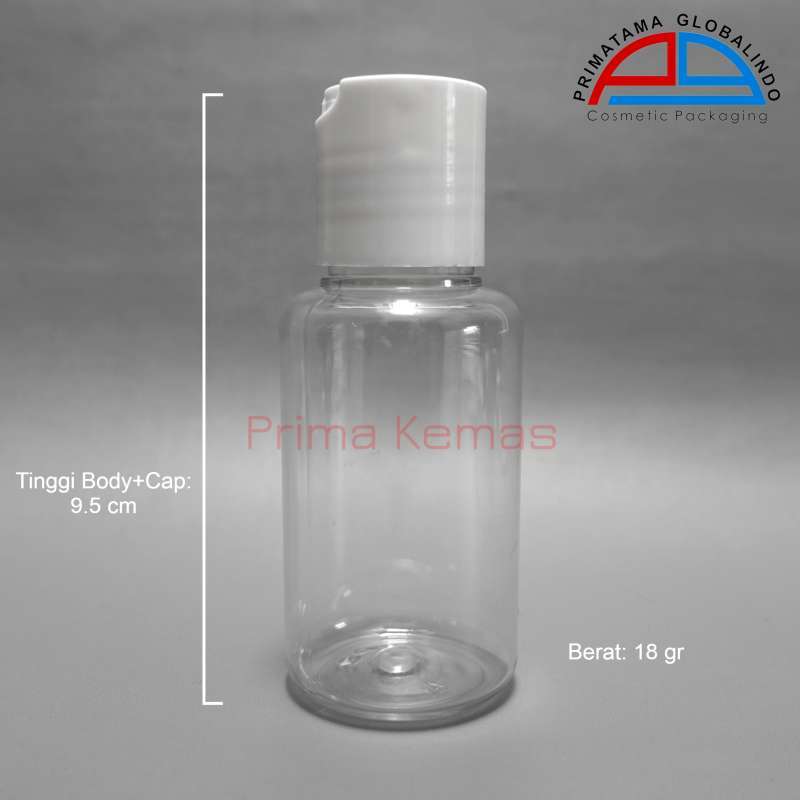Jual Botol Presstop 70 ml - botol kosmetik Prima Kemas - botol skincare ...