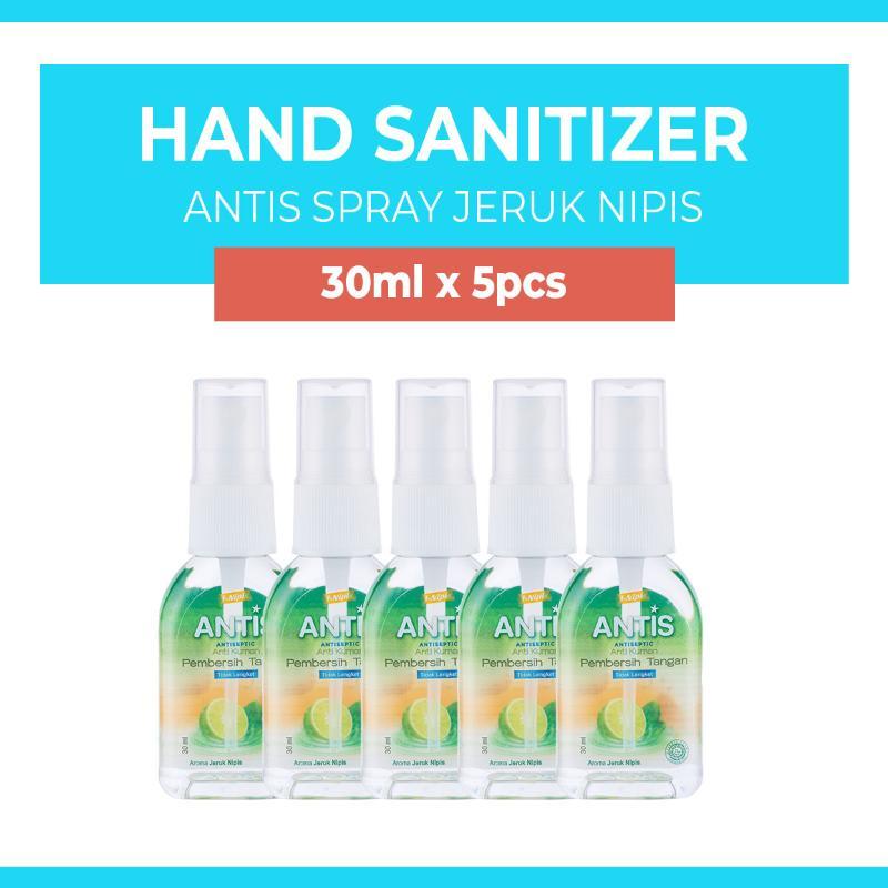 Jual Antis Botol Jeruk Nipis Spray Sanitasi Tangan [30 mL/5 Pcs] di ...