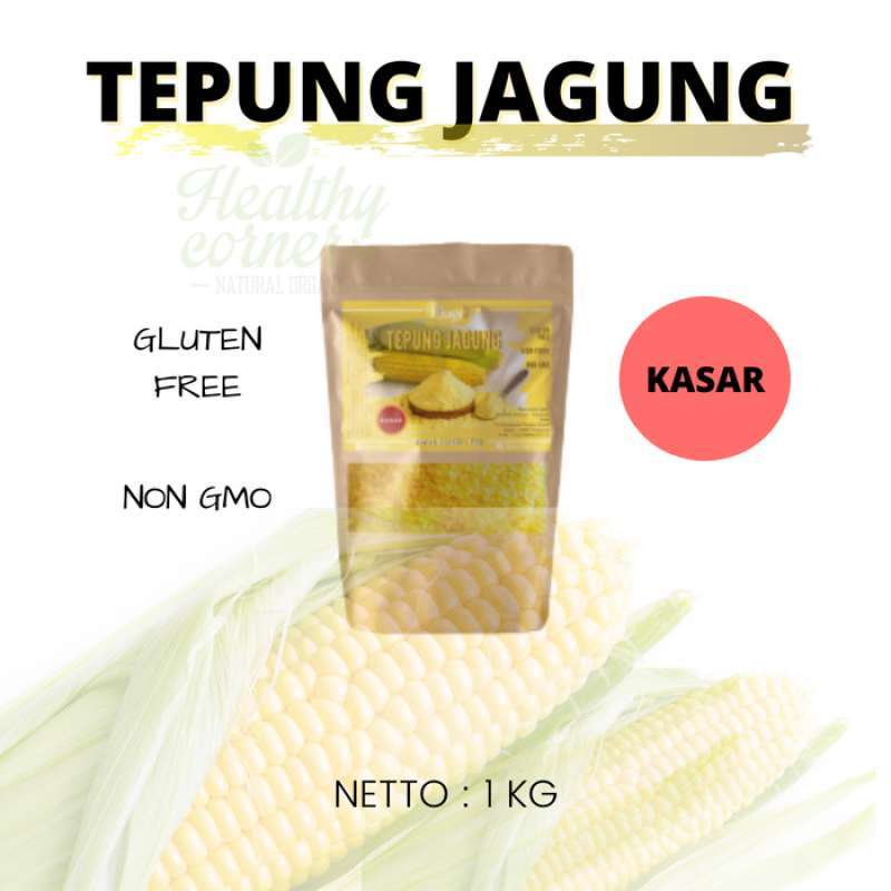 Jual Mugo - Tepung Jagung Polenta Corn Meal Kasar Gluten Free Non GMO 1 ...