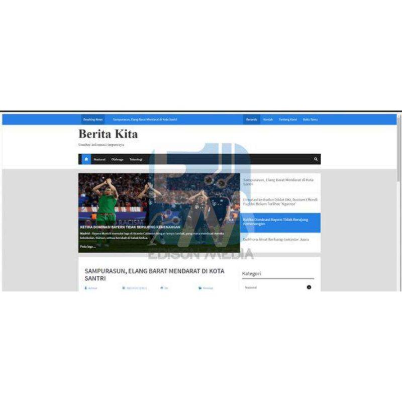 Jual Source Code Sistem Informasi Portal Berita Berbasis Web php di ...