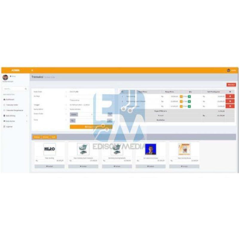 Jual Aplikasi Kasir untuk Restoran rumah makan Berbasis Web Codeigniter di Seller P-Store Net ...