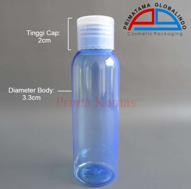 Promo Botol Fliptop 100 Ml - Botol Kosmetik Prima Kemas - Pet 100 Ml ...