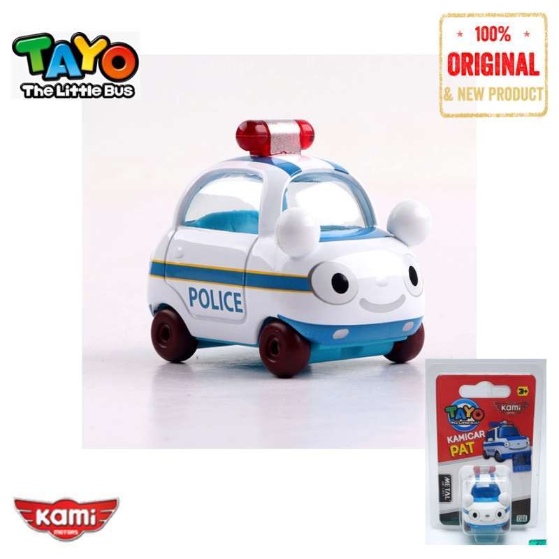 Jual Original Tayo The Little Bus Pat Police Kamicar Metal Die Cast ...