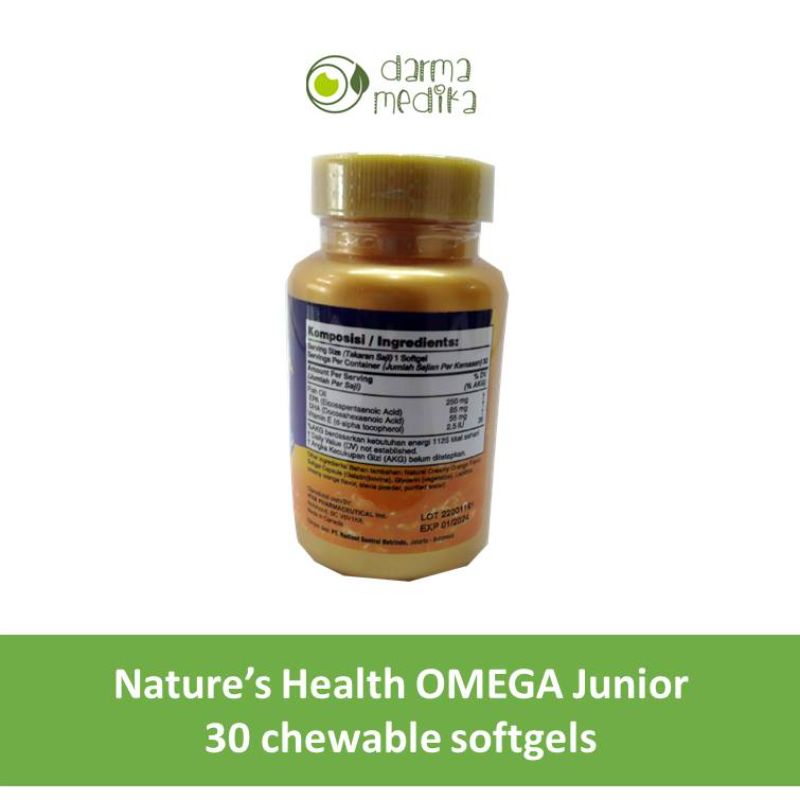 Jual Nature's Health Omega Junior [30 Softgel] Di Seller Ratuvitamin ...