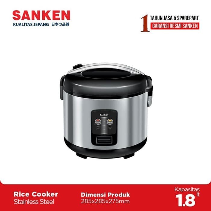 Jual Sanken SJ-1999M Rice Cooker Magic Com Kapasitas 1.8L - Hitam di ...