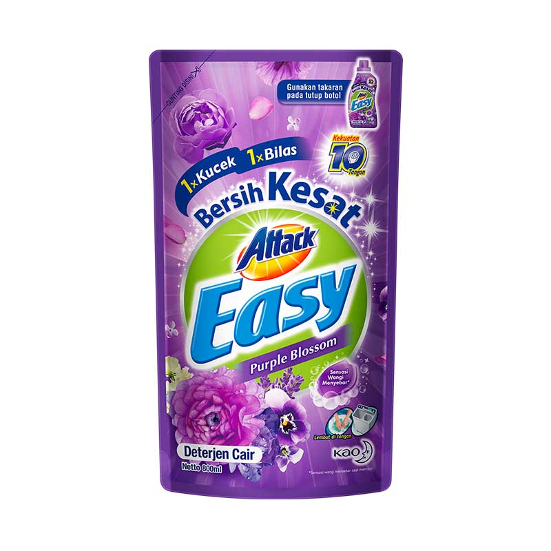 Jual Attack Easy Liquid Purple Blossom Pouch Detergent [800 Ml] Di Seller Bliblimart Cif ...