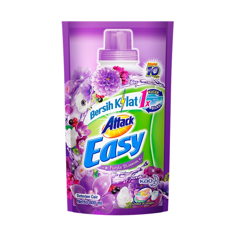Jual Attack Easy Liquid Purple Blossom Pouch Detergent [800 Ml] Di Seller Bliblimart Cif ...