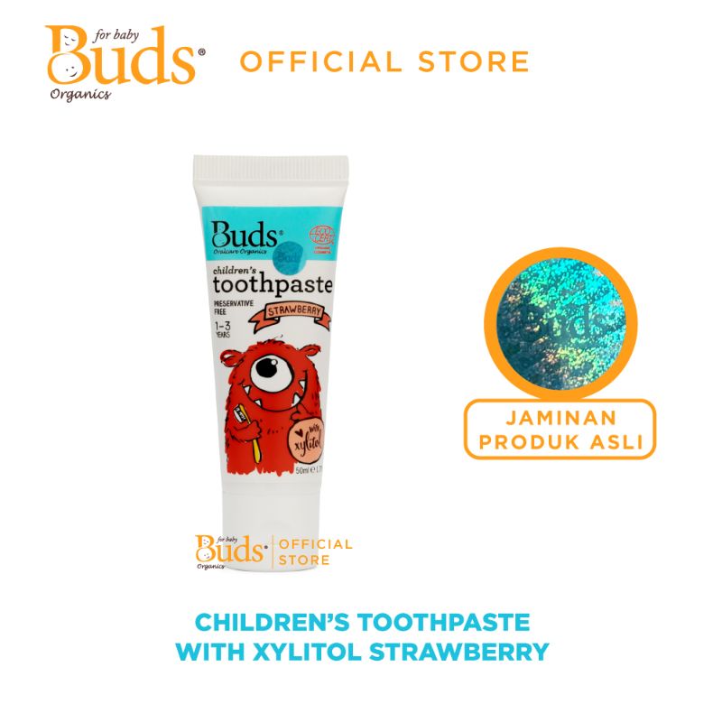 Jual Buds Organics Toothpaste With Xylitol 1-3 Thn - Pasta Gigi Odol ...