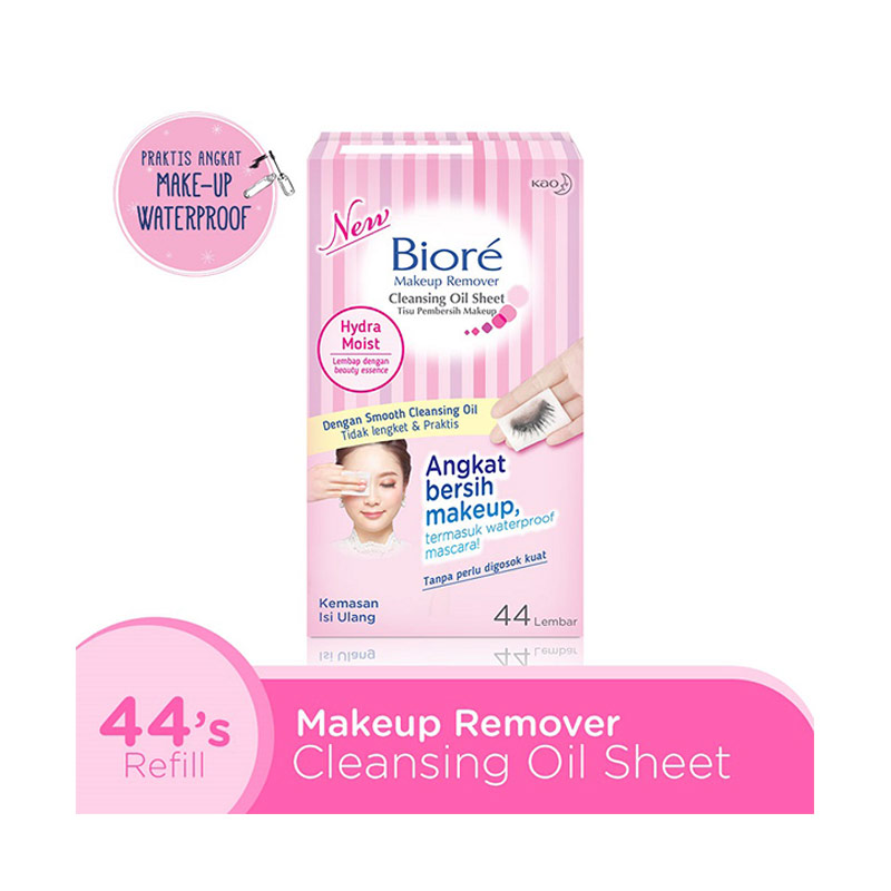 Biore Makeup Remover Cleansing Oil Sheet - Makeup Vidalondon