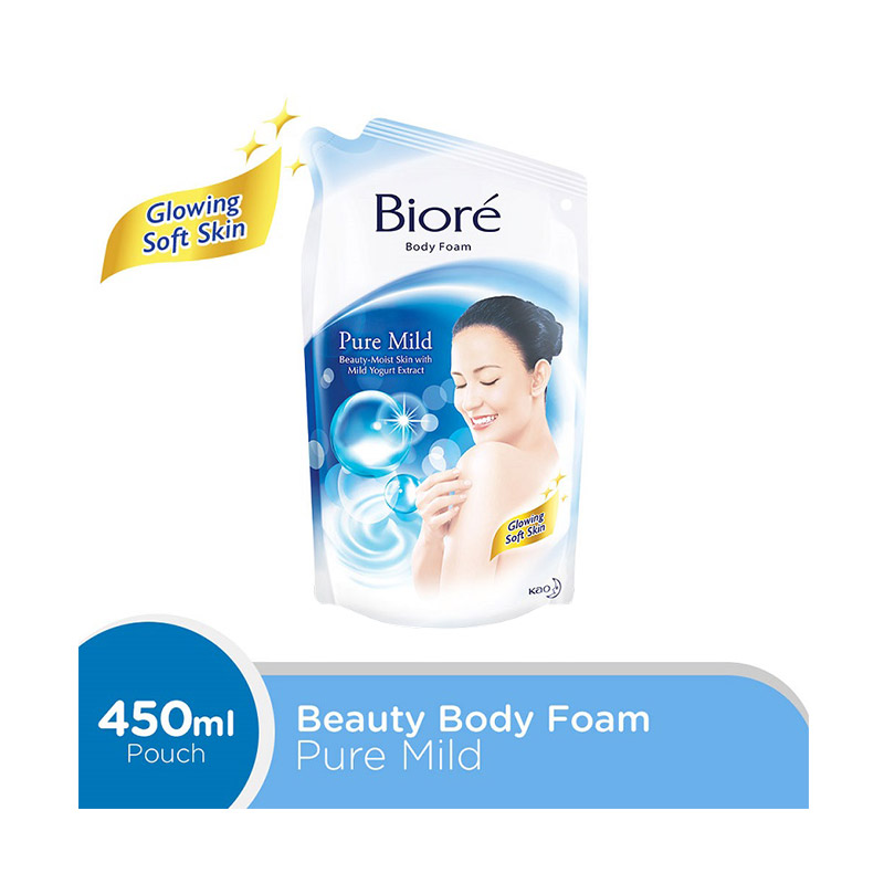 Jual Biore Pure Mild Pouch Body Foam 450 Ml [8992727001700] Di Seller ...