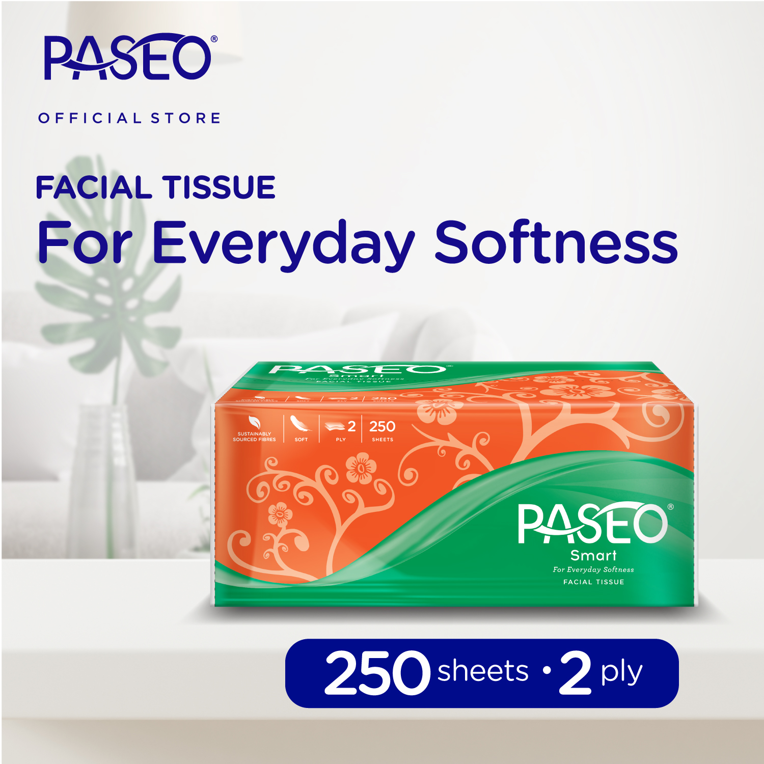 Promo Paseo Smart Facial Soft Pack [250 Sheets] Diskon 17% Di Seller ...