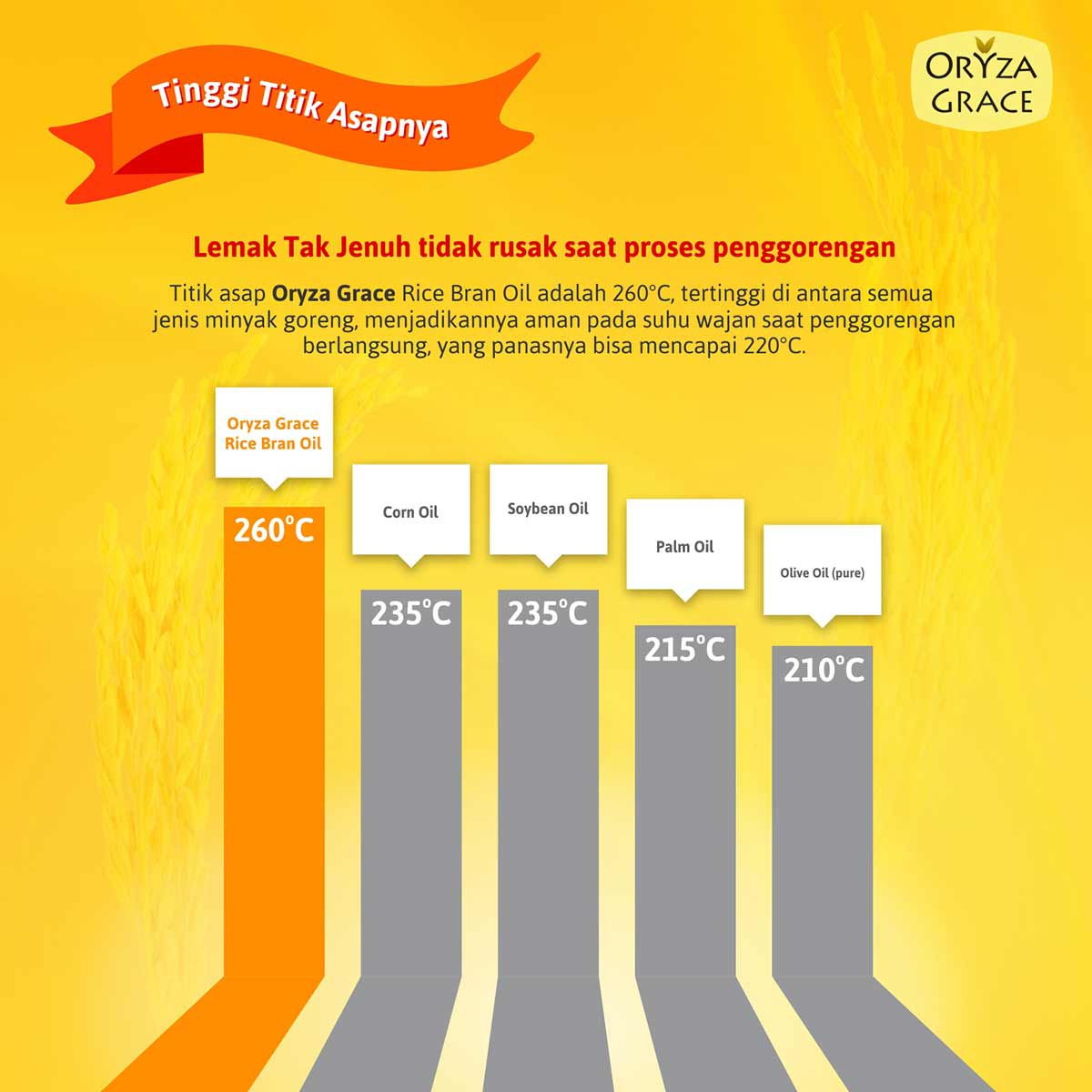 Jual Oryza Grace Rice Bran Oil Minyak Goreng [5 Liter] Online Januari ...