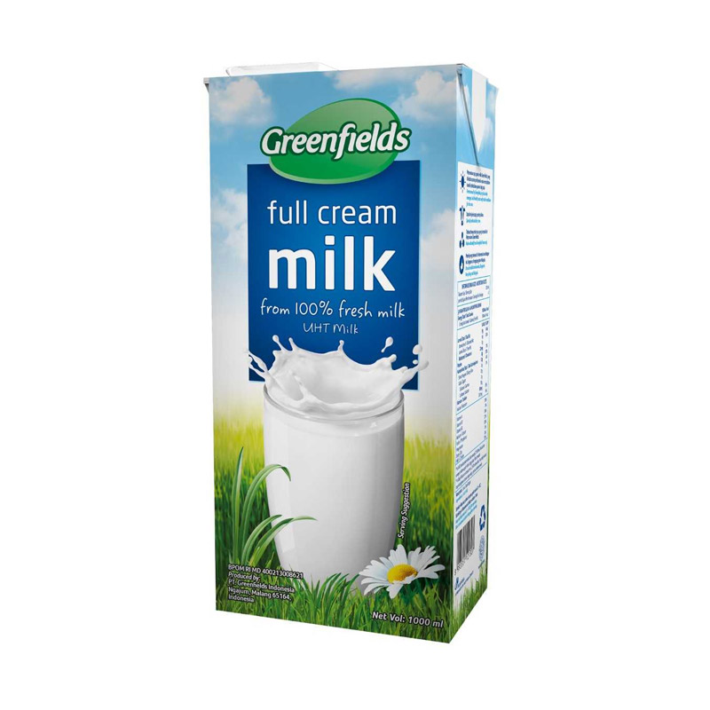 Jual Greenfields Full Cream Minuman Susu [1000 Ml] Di Seller Fersha ...
