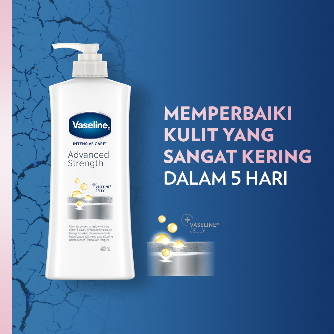 Promo Vaseline Lotion Intensive Care Advanced Strength 100ml Diskon 13% ...