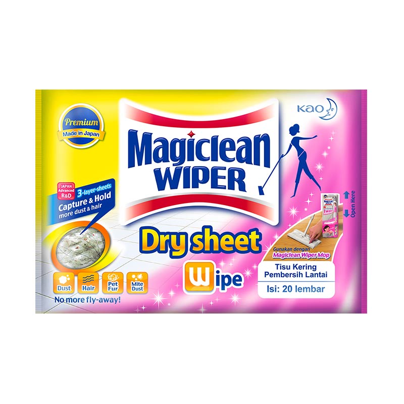 Jual Magiclean Wiper Dry Sheet 20s Online November 2020 | Blibli
