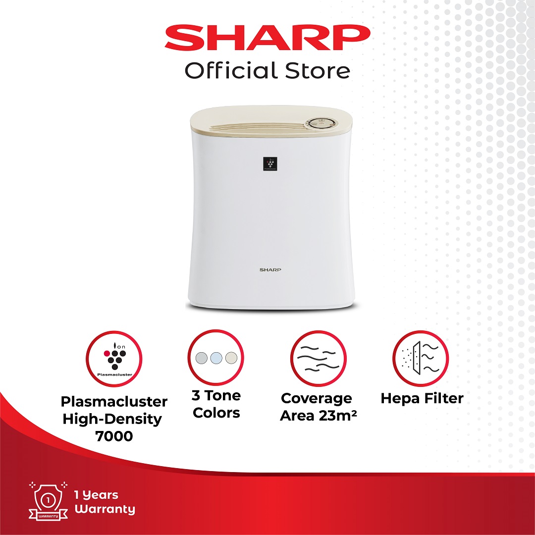 Jual SHARP FP-F30Y-C Air Purifier Plasmacluster Coverage 21M HEPA ...