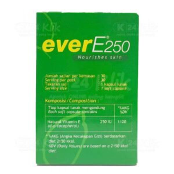 Promo Ever-e250 Multivitamin & Suplemen [30 Capsules] Diskon 7% Di Seller Apotek Surya Sehat ...