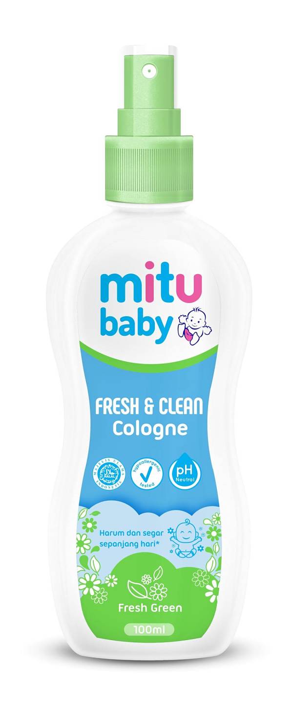 Jual Mitu Baby Cologne Bottle - Green [100 mL] di Seller Warung Haki ...