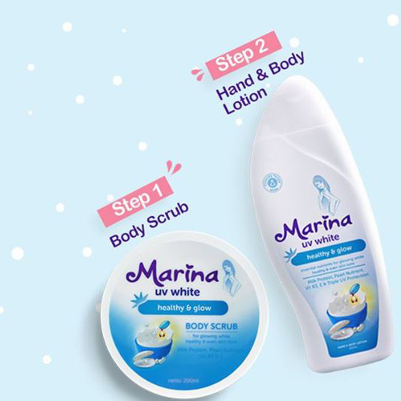 Jual Groceries - Marina Uv White Healthy & Glow Hand And Body Lotion ...