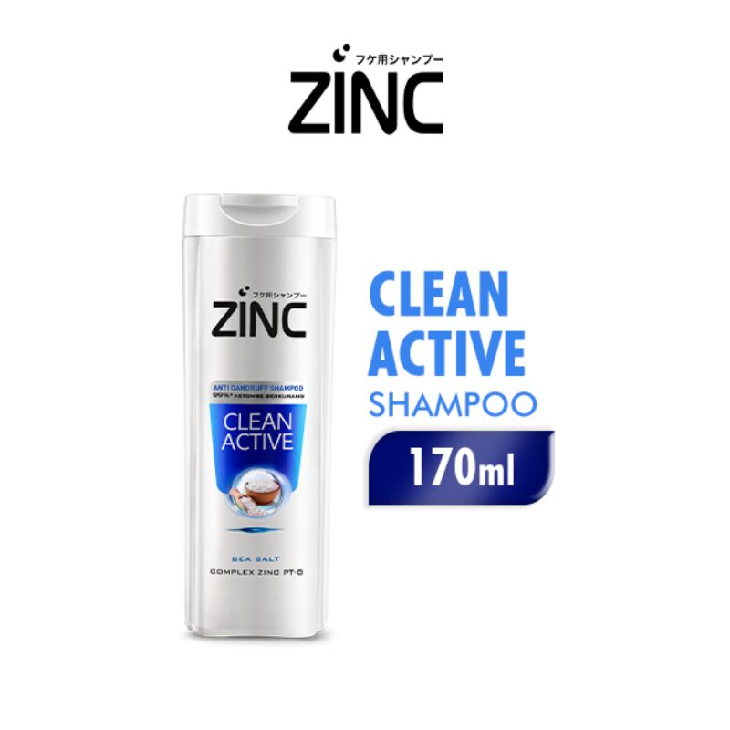 Promo Zinc Clean Active Bottle Shampo [170 Ml] Diskon 37% Di Seller ...
