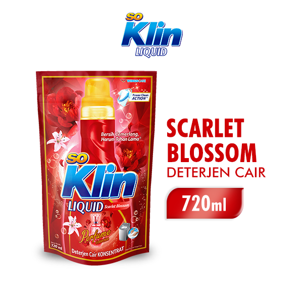 Promo So Klin Liquid Detergent Scarlet Blossom Perfume Pouch 720 Ml ...