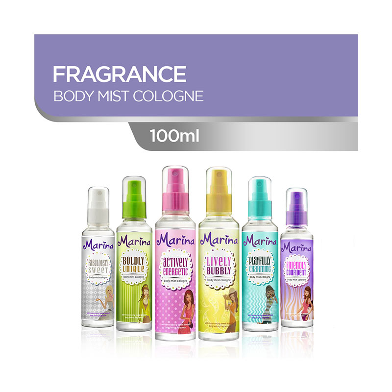 Jual Marina Playfully Charming Body Mist Cologne [100 Ml/2 Pcs] Di ...