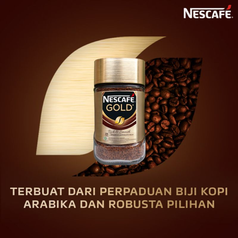 Promo Nescafe Gold Kopi Instan Kopi Hitam Jar 50 G Diskon 8% Di Seller ...