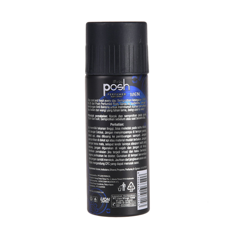 Jual Posh Men Cool Blue Body Spray [150 Ml] Di Seller Surya.26 - Pondok ...