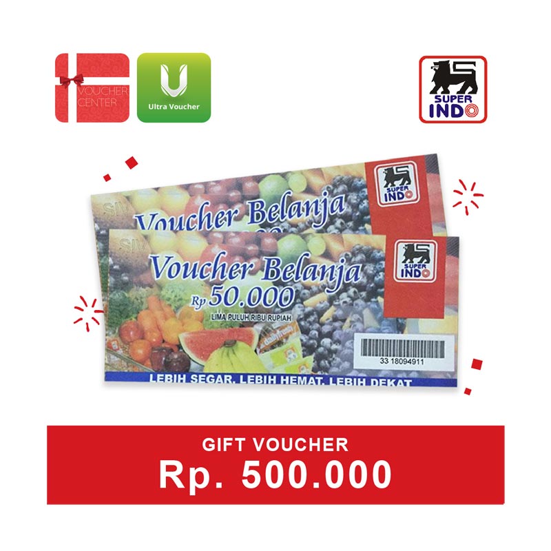Jual Voucher Center Superindo Voucher Digital Value Rp. 500.000 di ...