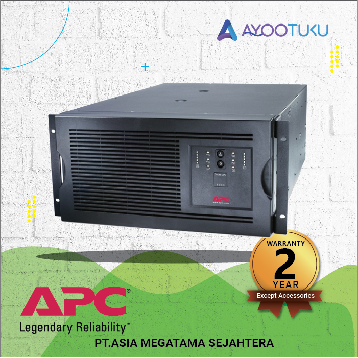 Jual APC Smart-UPS 5000VA 230V Rackmount/Tower | SUA5000RMI5U - Black di Seller Radja Network ...