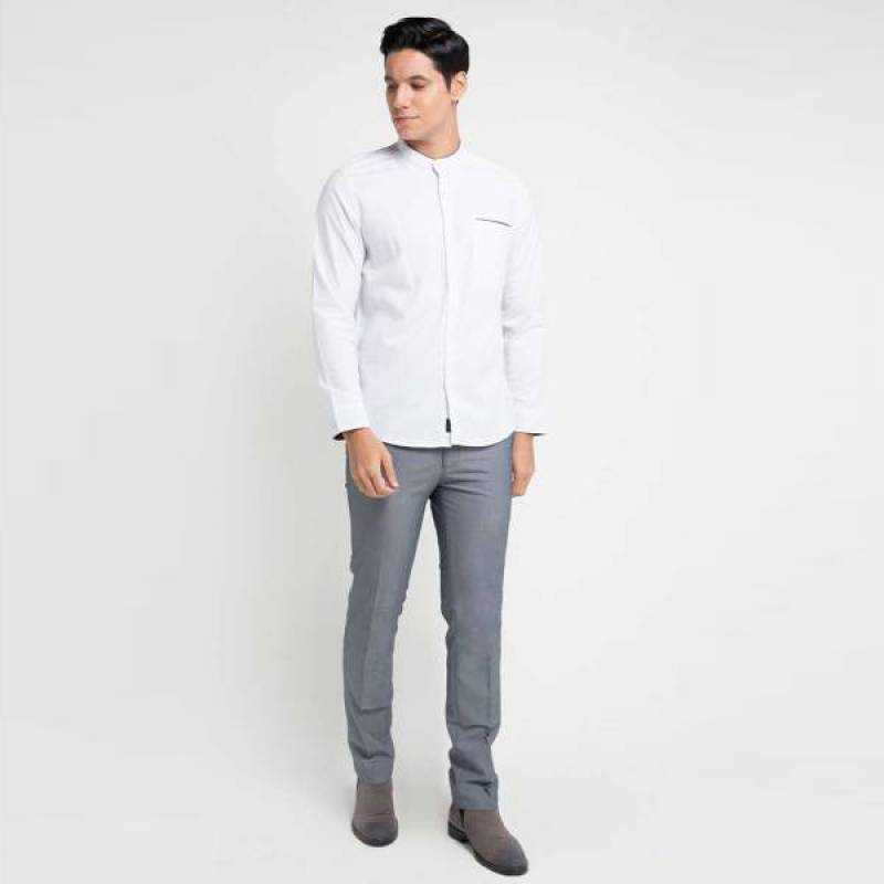 Jual Triple Kemeja Koko (ls Kk 351 Wht) Lengan Panjang Regular Fit - S ...