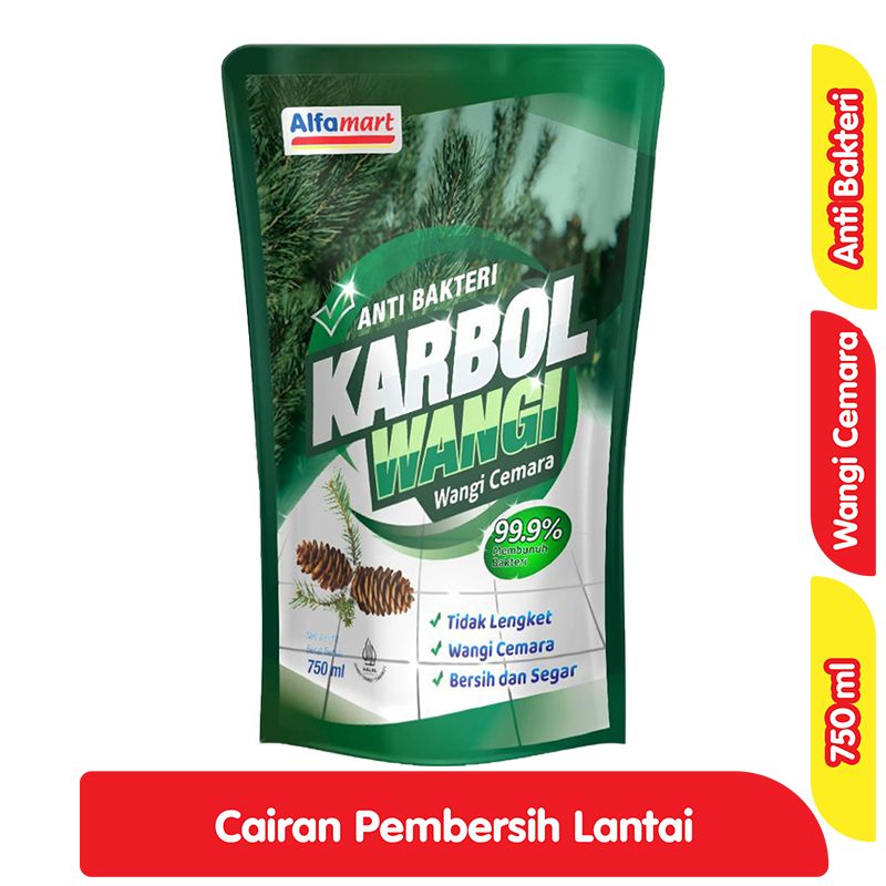 Promo Alfamart Karbol Wangi Anti Bakteri Cemara 750 ml Diskon 9% di ...