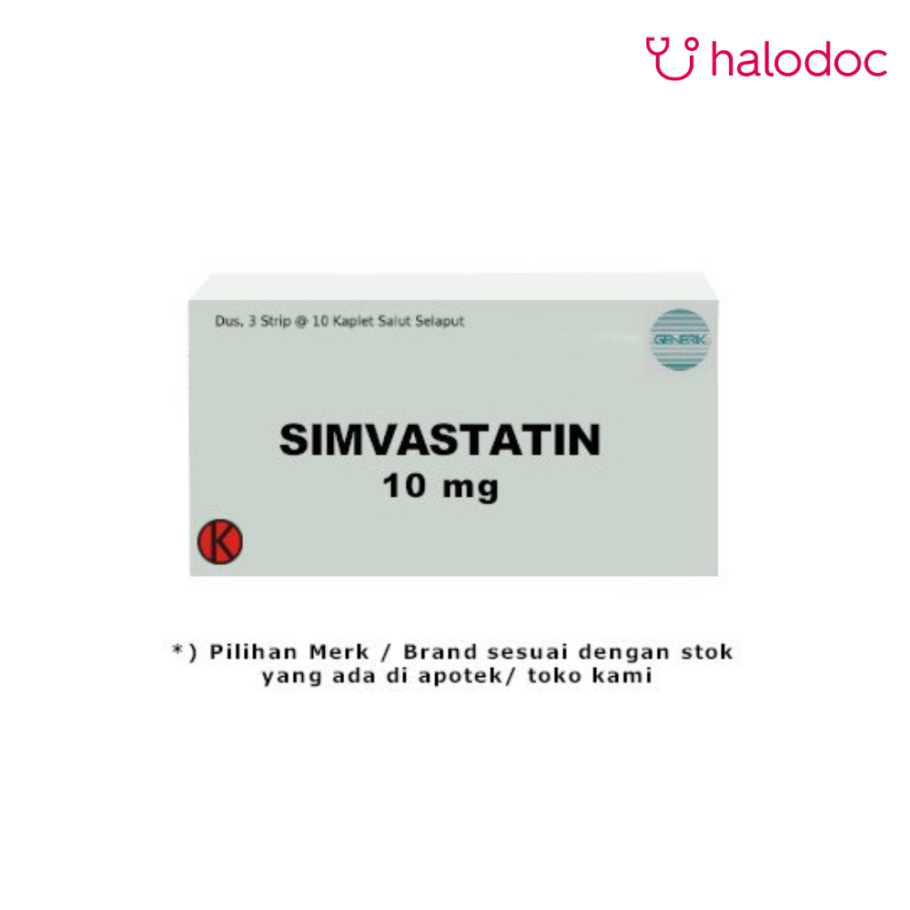 Jual Simvastatin 10 Mg 30 Tablet di Seller Halodoc Official Store ...