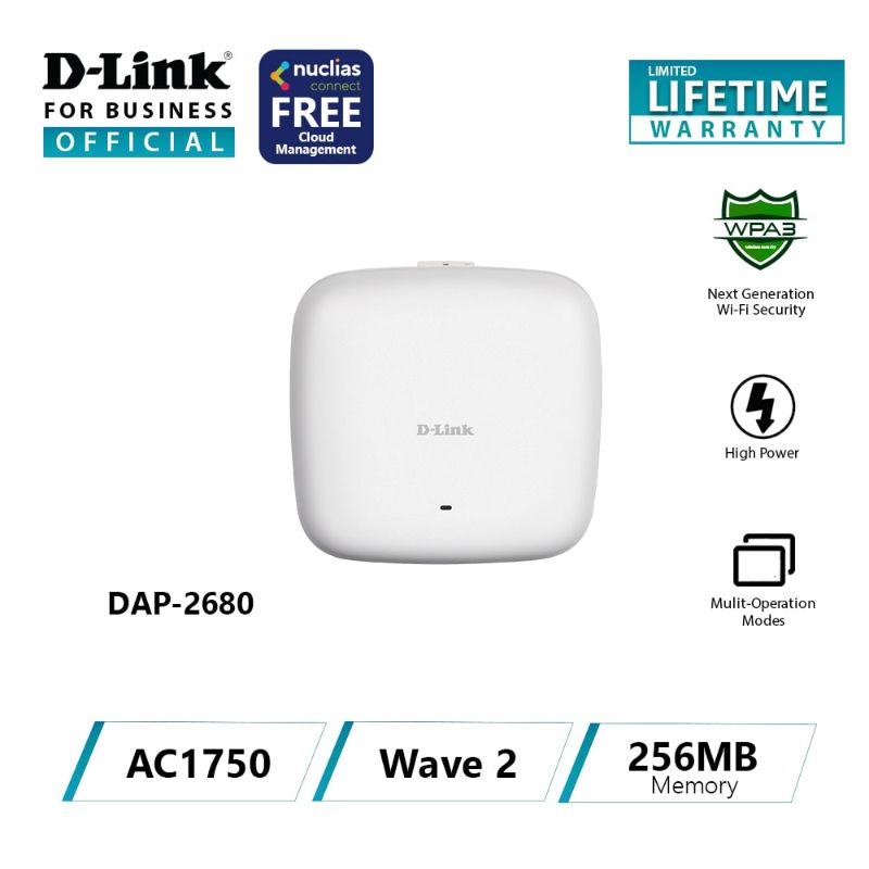 Jual DAP-2680 Nuclias Connect AC1750 Wave 2 Dual Band PoE Access Point ...
