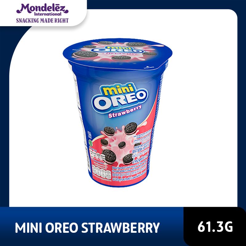Promo Mini Oreo Biskuit Strawberry Cup [61.3g] Diskon 18% di Seller ...