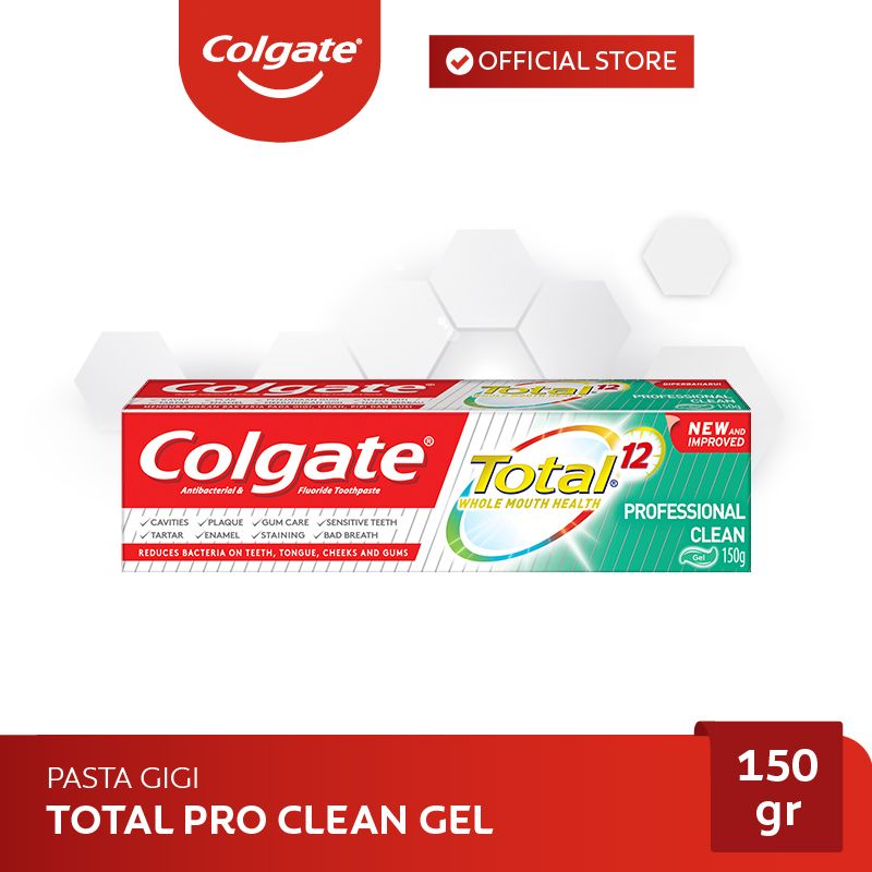 Jual Colgate Total Professional Clean Gel Toothpaste Pasta Gigi [150 g ...