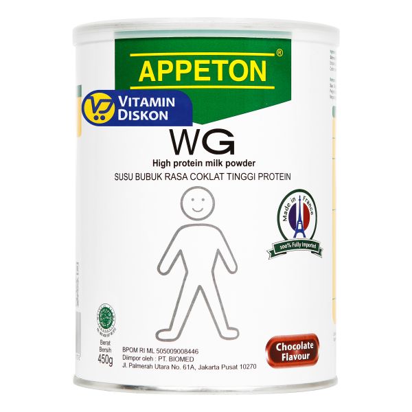 Jual Appeton Weight Gain Coklat Susu Formula Penambah Berat Badan [450g ...
