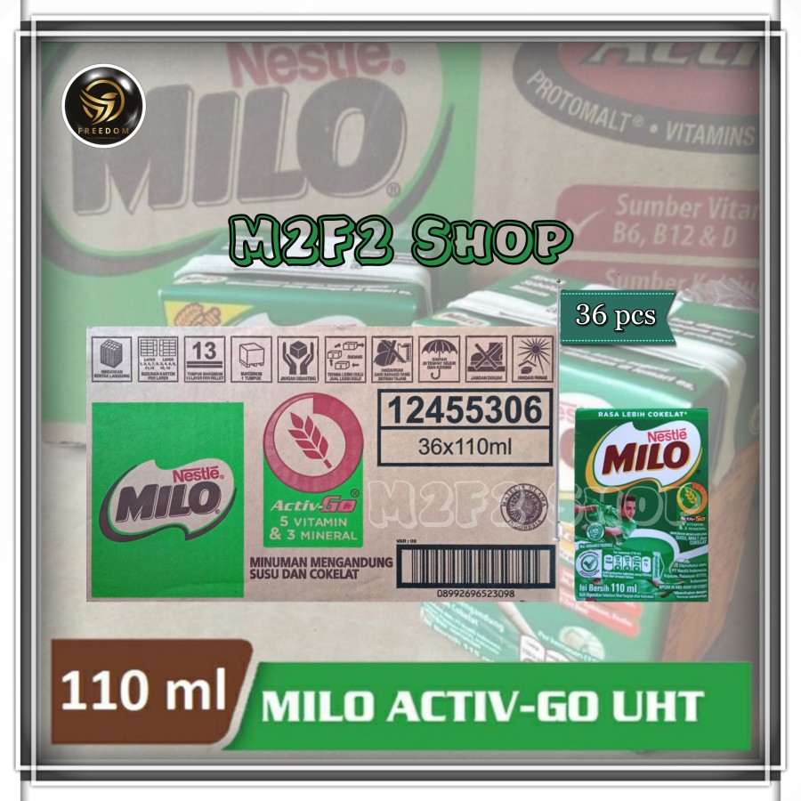 Promo Susu Milo Kotak Cokelat Active Go Uht - 110 Ml (kemasan Karton ...